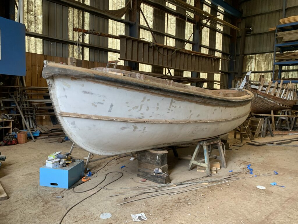 La baleinière Amiral Charner au chantierNovembre 2021 - AMERAMI